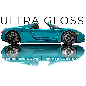 VViViD+ Ultra Gloss Miami Blue Vinyl Car Wrap (1ft x 5ft)