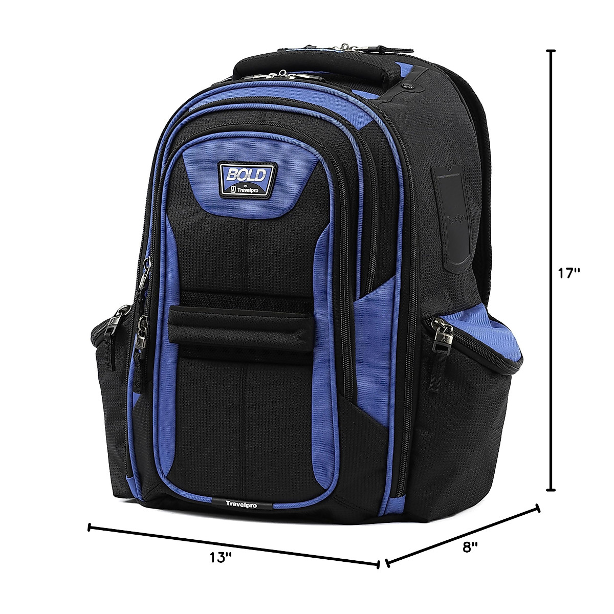 Travelpro Bold Lightweight Laptop Backpack, Blue/Black, One Size