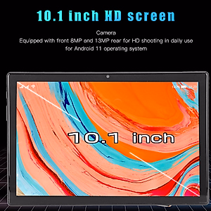 Gugxiom 10.1 Inch Tablet, 5G WiFi Tablet, 8GB RAM 128GB ROM, Dual SIM, Dual Standby, Dual Camera, 3200x1440 Resolution, Android 11 Support, for Home Office (Blue)