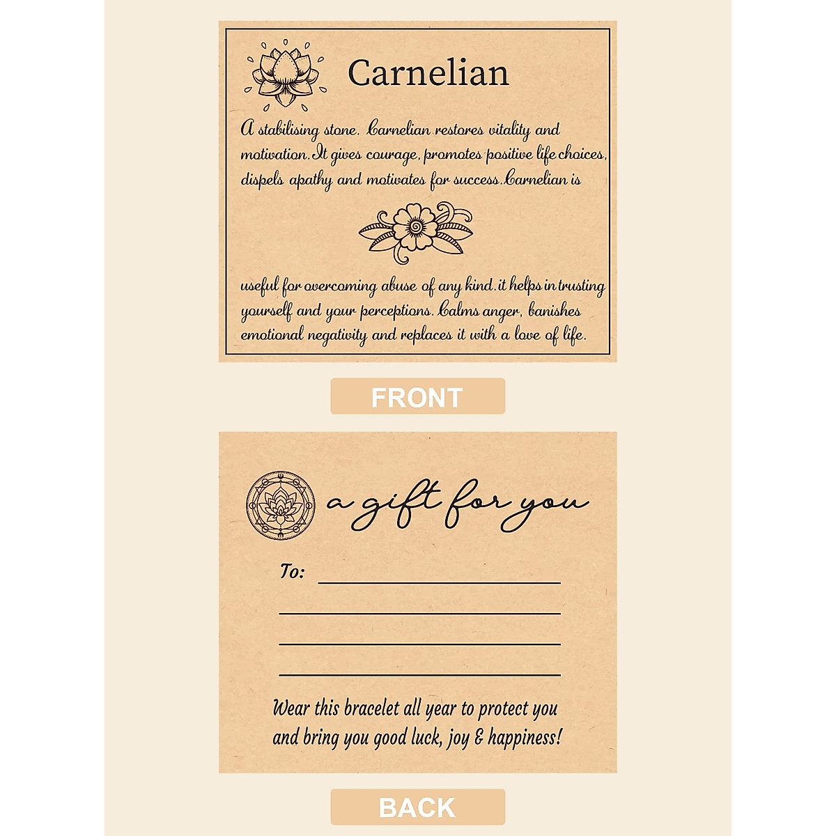 16 Pcs Carnelian Crystal Bracelet Adjustable Gemstone Bracelet with Wish Cards Braided Beaded Spiritual Bracelets Gemstone Anklet Crystal Anklet Yoga Reiki Gift Energy Jewelry for Couple Friendship