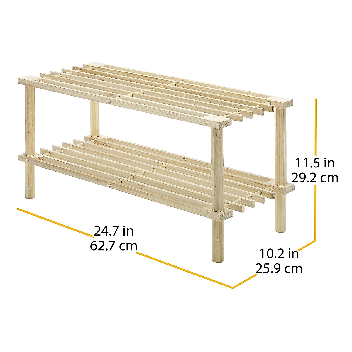 Whitmor Wood Household Shelves, Natural
