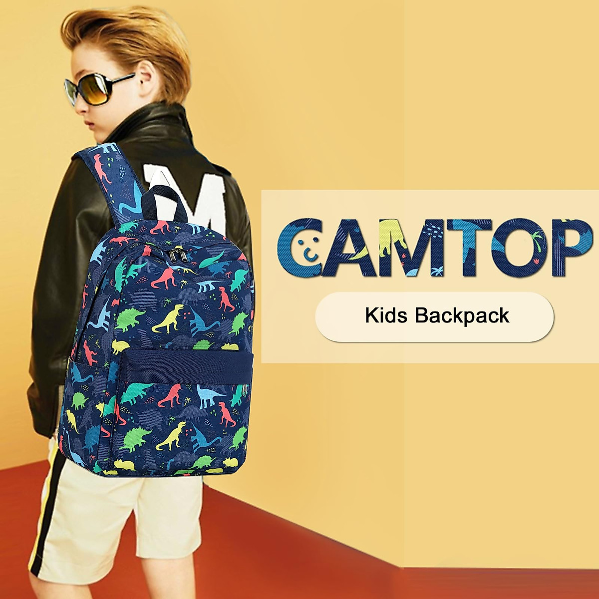 CAMTOP Backpack for Girls Boys Kids School Backpack with Lunch Box Preschool Kindergarten BookBag Set