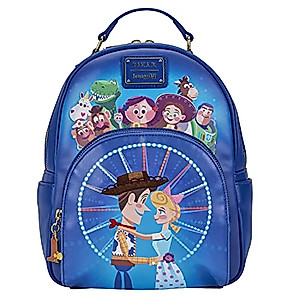 Loungefly Disney Pixar Moment Toy Story Woody Bo Peep Womens Double Strap Shoulder Bag Purse