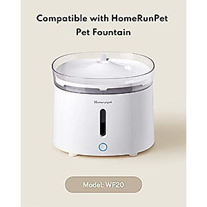 Homerunpet Pet Fountain Filters Replacement for Wireless Pumps Cat Water Fountain Dog Water Dispenser WF20/CF20