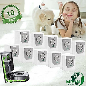 MRHN Vacuum Bags for iRobot Roomba Bags - 10 Pack for iRobot Vacuum Bags i & s & j Series, Roomba Bag Replacement Parts for iRobot Vacuum Bags
