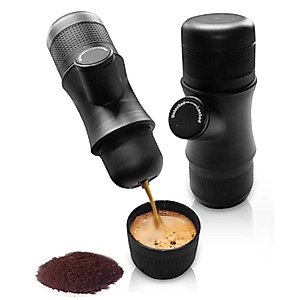 Portable Espresso Machine - Manually Operated - Compact Handheld Coffee Maker - No Batteries - Perfect for Travel, Camping, Beach, Hotel