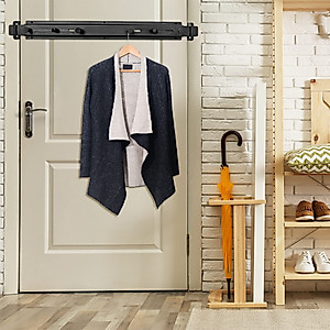 Sihnman Door Bar Lock - Patented Door Barricade Security Bar - Home Safety Improvement, Door Reinforcement, Childproof, Break-in Prevention - Premium Grade Steel Door Mount for 26''-37'' Wide Doors