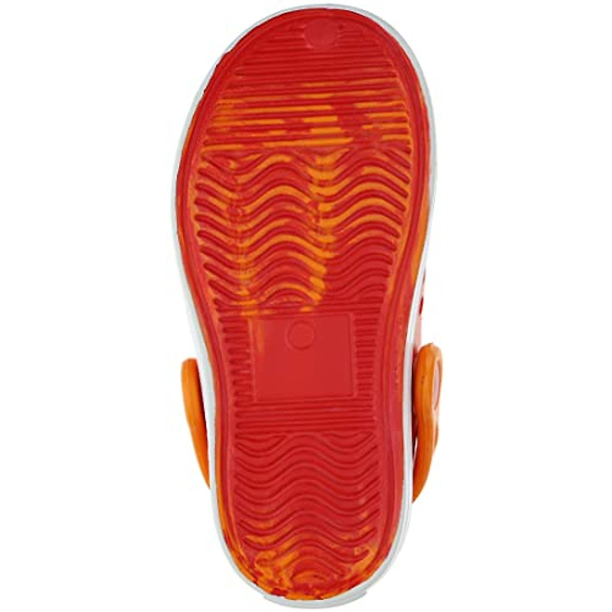 Sesame Street Toddler Clogs, Indoor Outdoor Shoes Easy On with Backstrap, Elmo Red Marble Print, Toddler Size 9