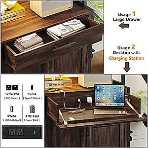 AOGLLATI Bookshelf and Bookcase, Bookshelf Organizer with 5-Tier Storage Rack, Industrial Wood Bookcase, Rustic Free Standing Bookshelves Metal Frame Display Rack for Living Room, Bedroom, Home Office