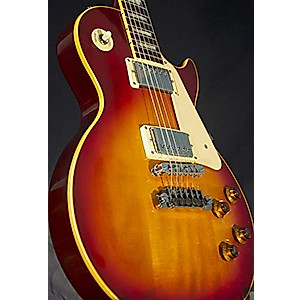 Guyker Guitar TP-6 Bridge Stop Bar - Vintage 70's Bridges Tailpiece with Studs and Inserts Replacement Compatible with LP Les Paul SG ES 6 String Electric Guitar(Black)