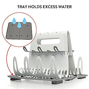Prince Lionheart Baby Bottle Drying Rack, Deluxe Drying Station Essential Home Item, Holds Up To 8 Large Bottles, Accommodates Many Feeding Accessories and Teething Toys