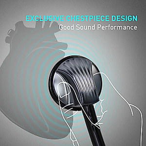 SCIAN Stethoscope - Single Head Cardiology Stethoscopes for Nurses, Doctors and Nursing School Students, Ideal for Blood Pressure Monitoring Home Diagnostics Medical Supplies, Black