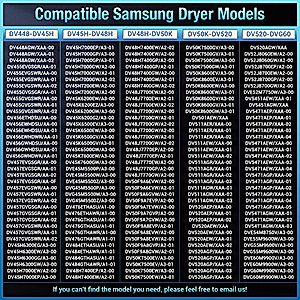 Upgraded Dryer Repair Kit for DC97-16782A Samsung Dryer Roller Replacement Kit, 6602-001655/5ph2337 Dryer Belt, DC93-00634A Dryer Idler Pulley, Replacement for Samsung Dryer Parts (Figures 6 and 7)