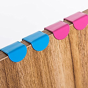 NewFerU Over The Door Cubical Wall Panel Utility Rack Hanger Hook Metal Partition Storage Organizer Set for Coat Clothes,Towel,Wreath,Key,Garage,Kitchen,Bathroom,Kids Room (Pure Hook)