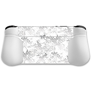 MightySkins Carbon Fiber Skin Compatible with Logitech G Cloud Gaming Handheld - Viper Snow | Protective, Durable Textured Carbon Fiber Finish | Easy to Apply | Made in The USA