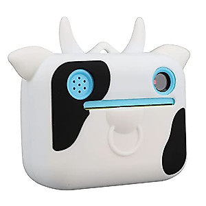 KUIDAMOS Print Camera, Timed Photographing Beautiful Pictures 24MP Camera 180 Degrees Rotating Bigger View for Daily Use