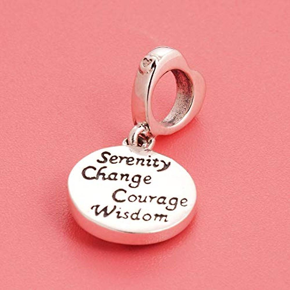 Praying Hands Charms 925 Sterling Silver Love Prayer Dangle-Serenity Change Courage Wisdom Charms fits Pandora Style Bracelet, Gifts for Mothers Day/Thanksgiving