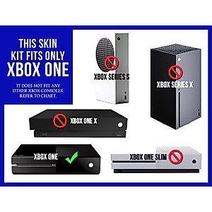 3D Carbon Fiber Candy Blue - Air Release Vinyl Decal Mod Skin Kit by System Skins - Compatible with Microsoft Xbox One (XB1)