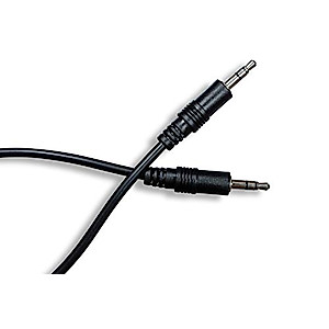 Cablelera 3.5mm Stereo M/1', 28AWG Audio Cable, Black (ZCUUFEMM-01)