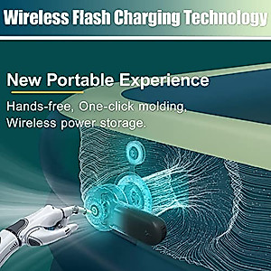 YUEWO Inflatable Swimming Pool with Canopy Above Ground Portable Pool for Baby, Kids, Adults Blow Up Pool for Family Garden Backyard (Green,3m/3Layers)