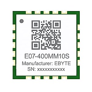 CC1101 433MHz Wireless Module SPI E07-400MM10S 10dbm 1.5KM RX TX FIFO LQI RSSI Small Size SMD Stamp Holes Antenna