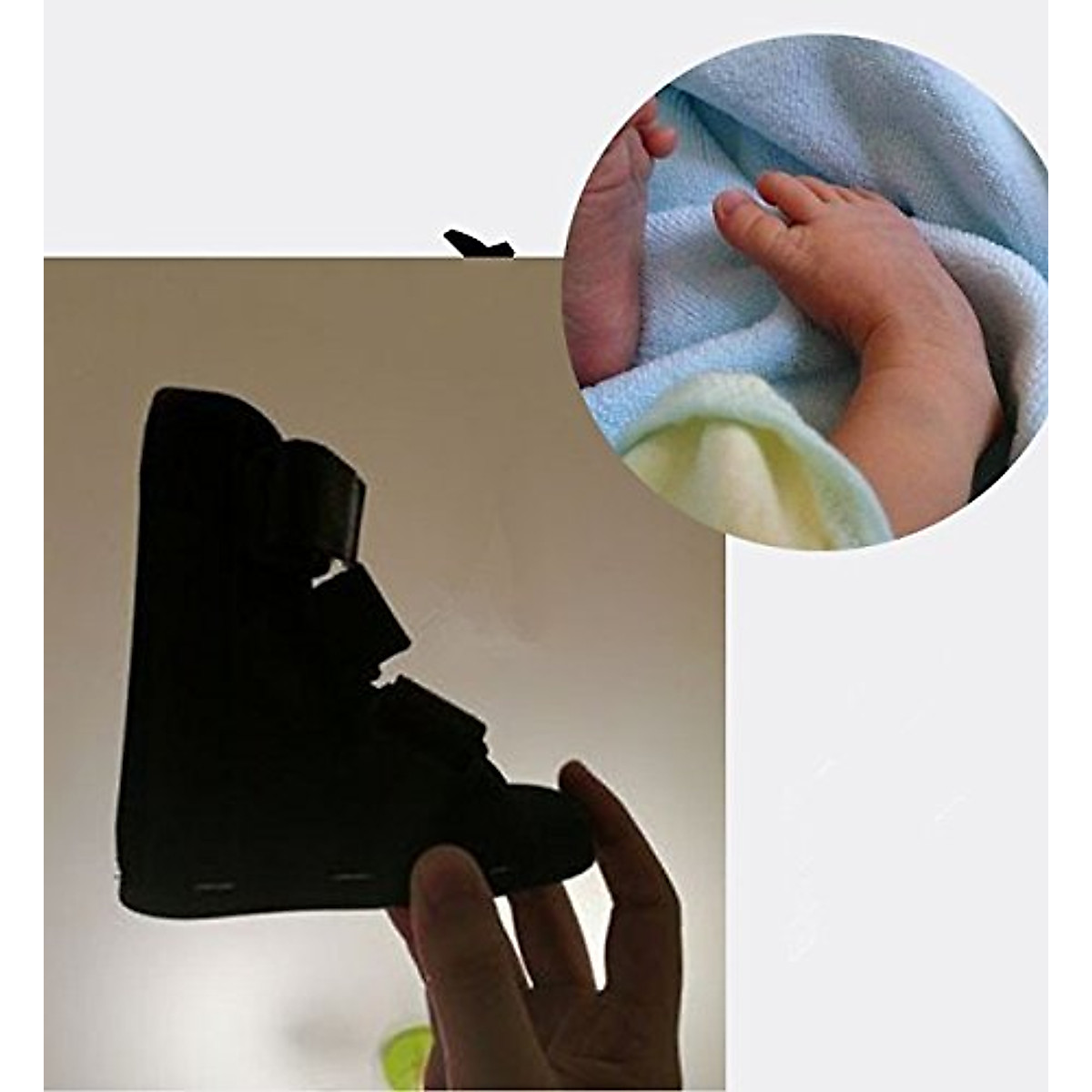 Kids AFO Drop Foot Splint Baby Ankle Foot Brace Night Splint Toddler Strephenopodia Strephexopodia Splint (20cm)