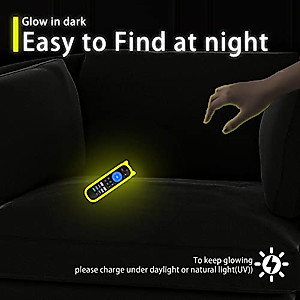 Remote Control for Roku Players and Roku TVs(2 Pack), for Roku Box, Roku 1 2 3 4, Roku Express/+, Roku Premiere/+, Roku Ultra and TCL Hisense Onn Element Sharp Philips Roku TV with Glow Remote Cover