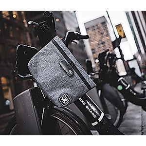 HELMET HEAD Smell Proof Bag with Combo Lock + Grinder Card | Durable Water Repellent Smell Proof Pouch Medicine Lock Box Stash Bag (New Gray)