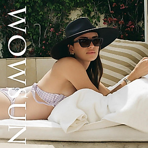 WOWSUN Narrow Small Vintage Polarized Cat Eye Sunglasses for Women