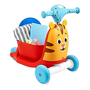 Skip Hop 3-in-1 Baby Activity Push Walker to Toddler Scooter, Daniel Tiger
