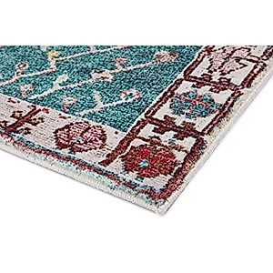 Loloi II Fiona Collection B20331 Rust/Green, Contemporary 3'-0" x 5'-0" Accent Rug