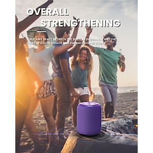 NOTABRICK Bluetooth Speakers,Portable Wireless Speaker with 15W Stereo Sound, IPX6 Waterproof Shower Speaker, Dual Pairs, Portable Speaker for Party Beach Camping