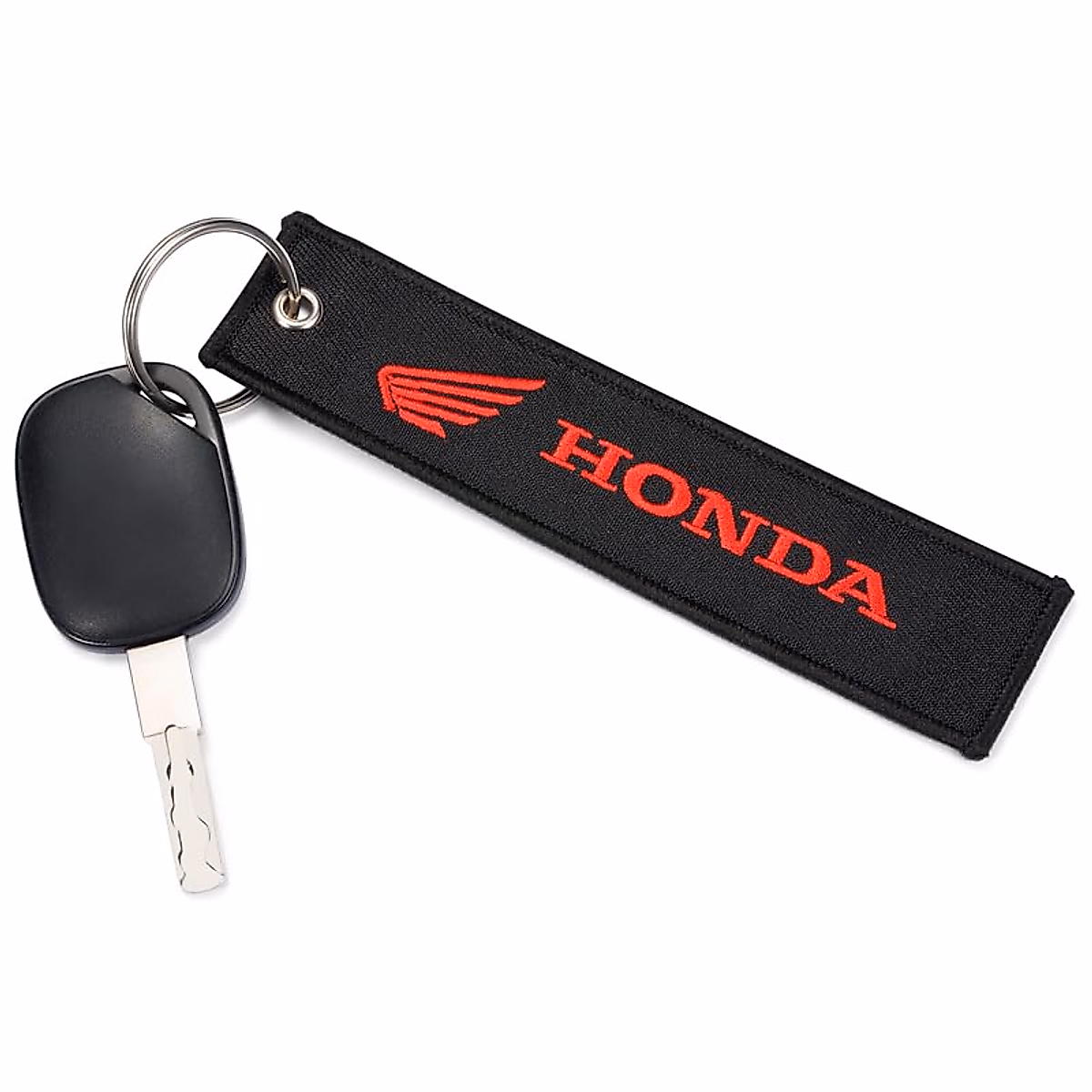 Thcyoe Embroidery Keychain Key Ring Compatible with Honda,Motorcycle Key Chain Keyring for CBR, CB, GL, CM, NC, CFR, X-ADV 750, NSS 750 Series,Accessories for Motorcycle Key