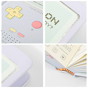 Undated Daily Planner 365 Days Notebook Game Design Pocket Organizer Appointment Book Journal Notebook A6 mini Cute Diary (Pink)