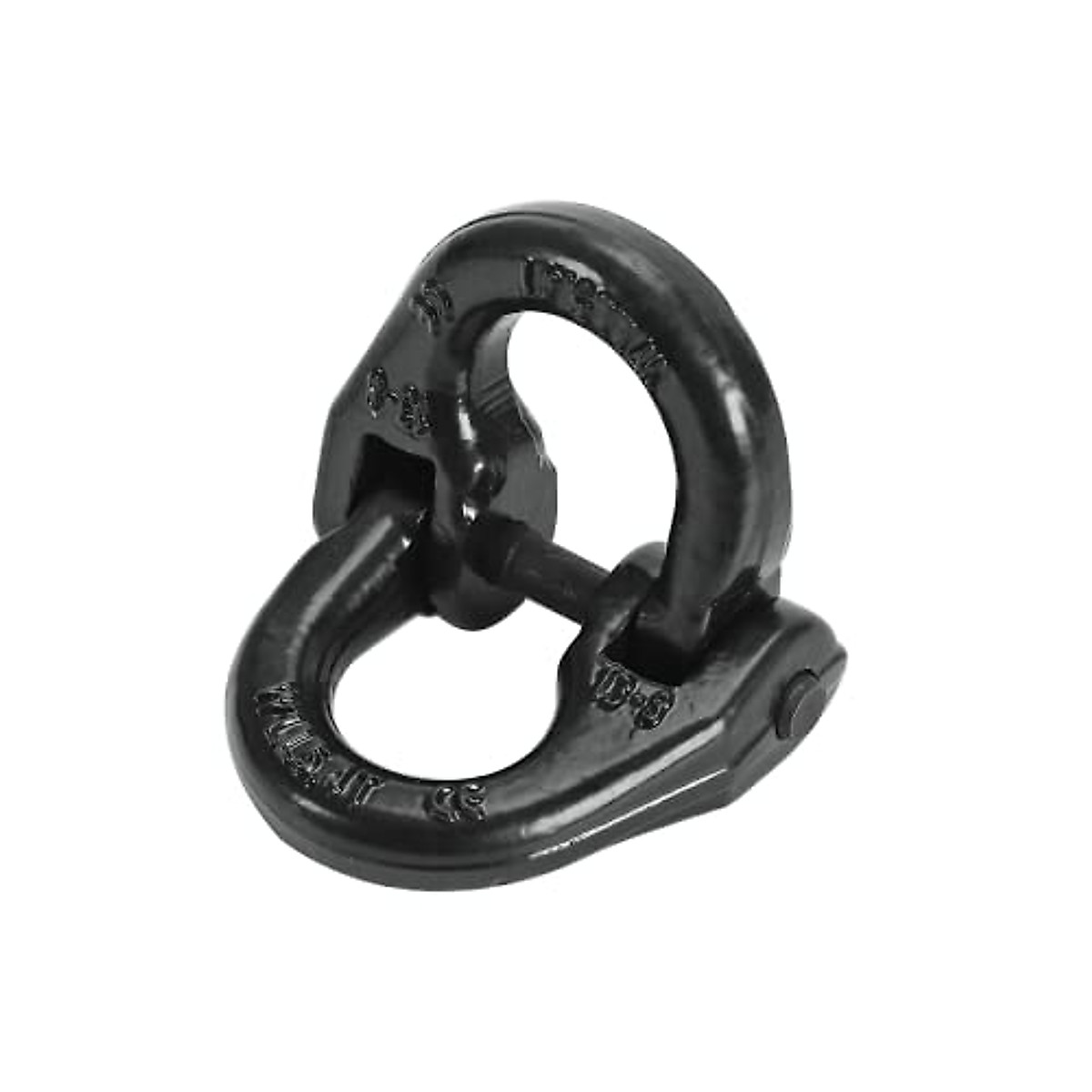 Smileracing for Truck 2PCS 1/2" Coupling Link G80 Tow Hitch Hammer Lock Safety Chain Hammerlock Black