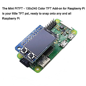 DIYmall Mini PiTFT 1.14" LCD Display 135x240 Color TFT Add-on LCD Module for Raspberry Pi 3.3V SPI ST7789