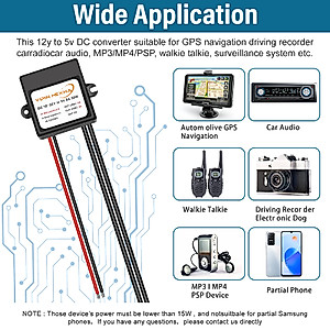 DC Converter 12V 24V to 5V 6A 30W Dual USB Female DC DC Buck Converter Power Adapter Step Down Module