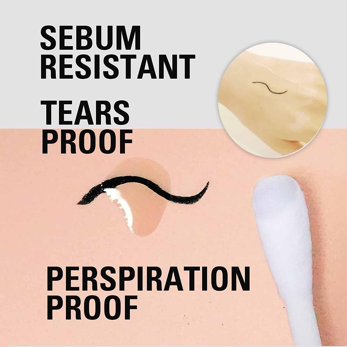 Heroine Make by KISSME Waterproof Smooth Liquid Eyeliner, Japanese Eye Makeup for Smudge-free, Super Keep 01 Jet Black