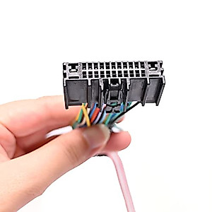 Factory Radio Add a Subwoofer Amplifier Wire Harness Compatible with Ford 2011-2018