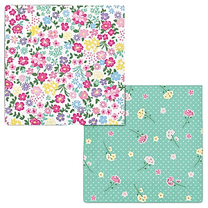 Floral Themed Tea Party Supply Pack Bundle Includes Paper Plates & Napkins for 8 Guests