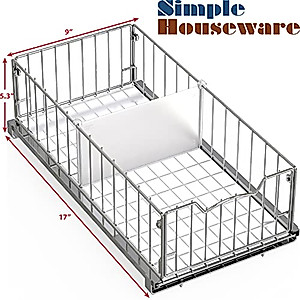 SimpleHouseware Pull Out Cabinet Sliding Basket