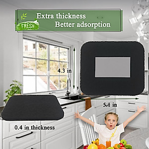 PurifyLogix Universal 6 Pack Odor Filters Activated Carbon Filters Replacement for Most Compost Bin, Compatible with Compost Bin Indoor Kitchen Compost Bucket 0.75/1.75 GAL (Universal)