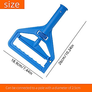KLHB-YF Commercial Mop Clamps-Quick Change Head Mop Handle -Heavy Duty Mop Head Replacement Holder Change Mop Handle -Commercial Gripper Mop Wet Mop Handle(KL-MSZJ-LAN)