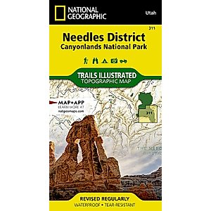 Needles District: Canyonlands National Park Map (National Geographic Trails Illustrated Map, 311)