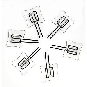 Wise Linkers Rug Settlers Rug Pins 6 pcs Rug Anchors Secure a Rug Over a Rug Anti Slip Pins for mats Runners Plastic Sheets and Throws