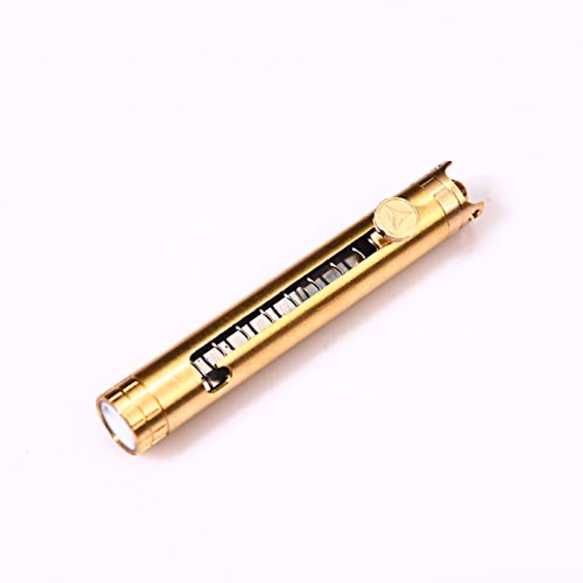 SZHOWORLD Brass Mini Utility Knife - EDC Pocket Knife, Small Compact Box Cutter with Special High Carbon Alloy Steel, Upgraded Version (Brass)