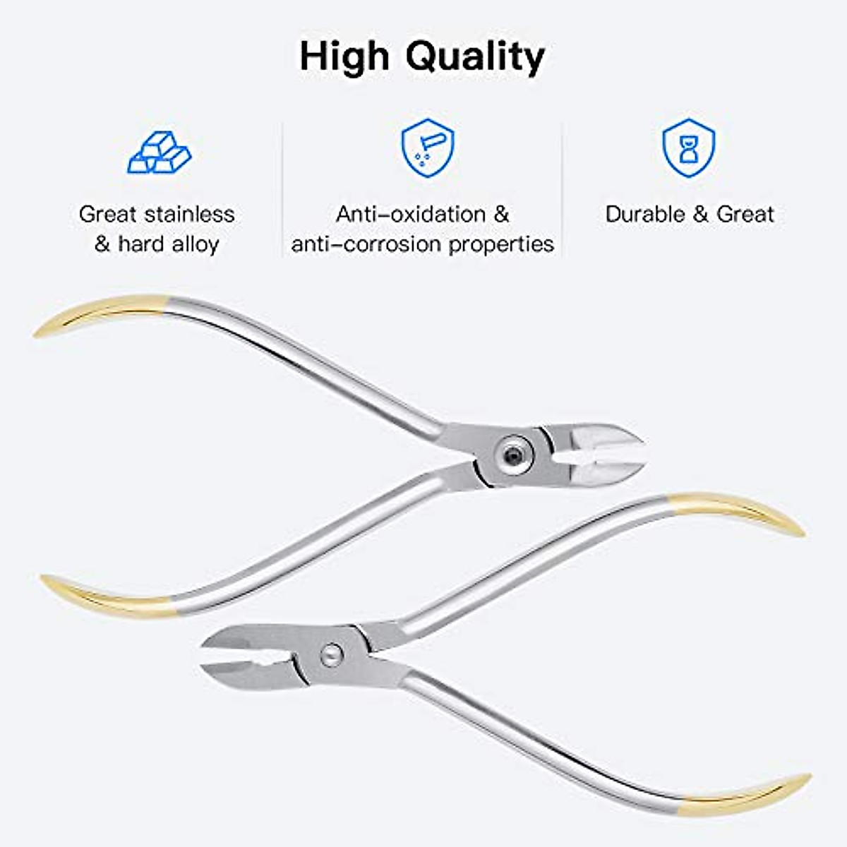 Dental Ligature Cutter Plier, Orthodontic Light Wire Cutting Pliers Instruments with Tip, Wire Cutter Dental Instrument Tool for Dentists