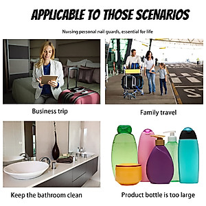 Portable Travel Bottles Leak Proof,4pcs*60ml Travel Containers for Travel Size Toiletries,Travel Bottle Set for Toiletries Shampoo Conditioner Lotion