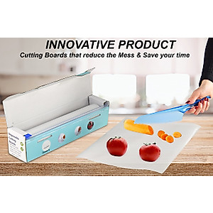 HOME-X Disposable Cutting Board, Roll of Cutting Board Plastic for Cutting, Chopping, and Food Prep, Cutting Mat for BBQ and Camping, 12” W x 16 Ft L