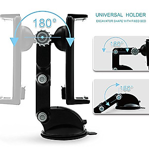 Esoulk Car Tablet Mount Holder, Windshield / Dashboard Universal Car Tablet Mobile Phone / Device cradle for iOS / Android Tablet, iPad, Smartphone and more